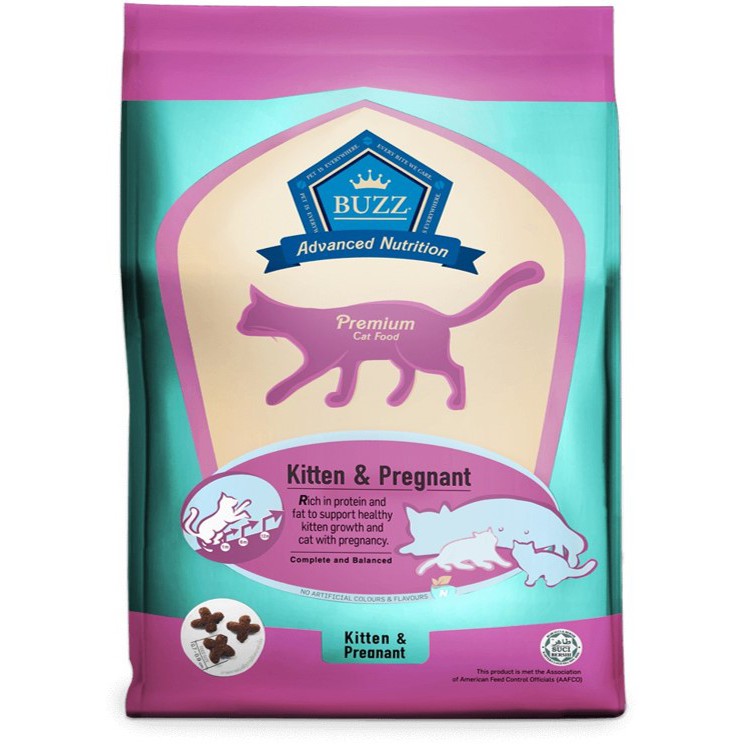 BUZZ Premium Cat Food อาหารแมวเกรดพรีเมี่ยม ปริมาณ 1 Kg | Shopee Thailand