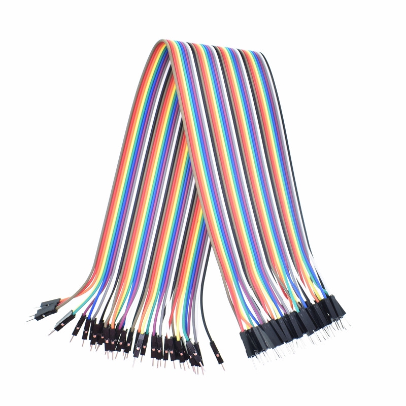 40pcs In Row 30cm Dupont Cable 30cm 2.54mm 1pin 1p-1p Male To Male ...
