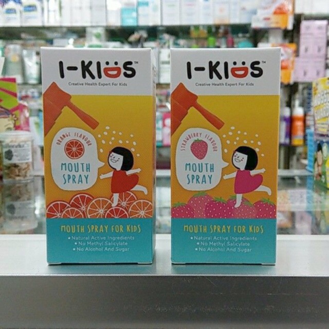 I-Kids Mouth Spray For Kids 15ml. (รสส้ม และ สตอเบอร์รี) | Shopee Thailand