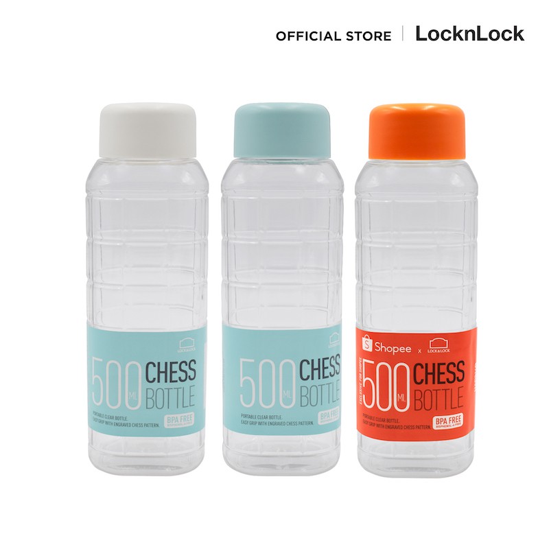 LocknLock ขวดน้ำพลาสติก Chess Water Bottle ความจุ 500 ml. รุ่น HAP816 ...