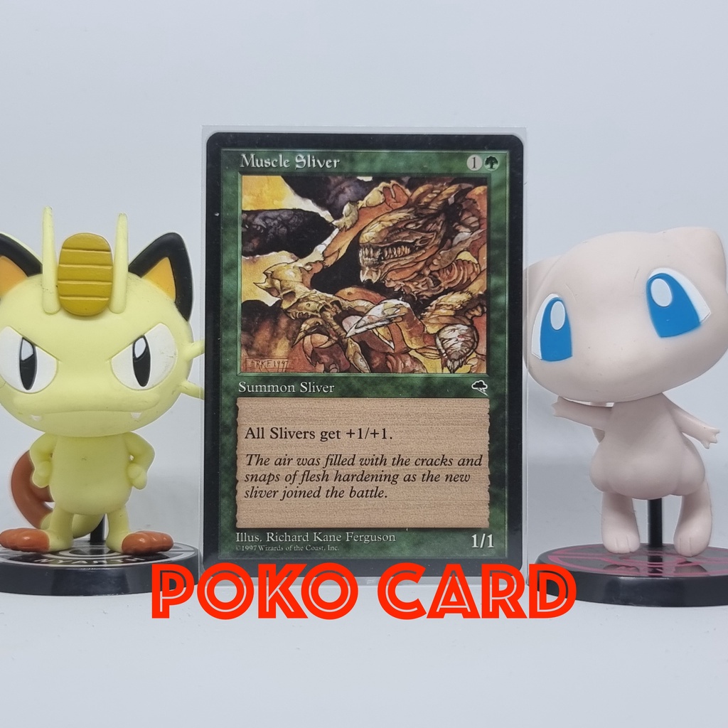 Muscle Sliver การ์ด Magic The Gathering ของแท้ จากชุด Tempest | Shopee ...