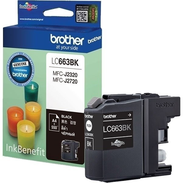 BROTHER LC-663 (BK) Ink Cartridge Original ตลับหมึกพิมพ์ของแท้สีดำ สำหรับเครื่องรุ่น MFC-J2320 ...