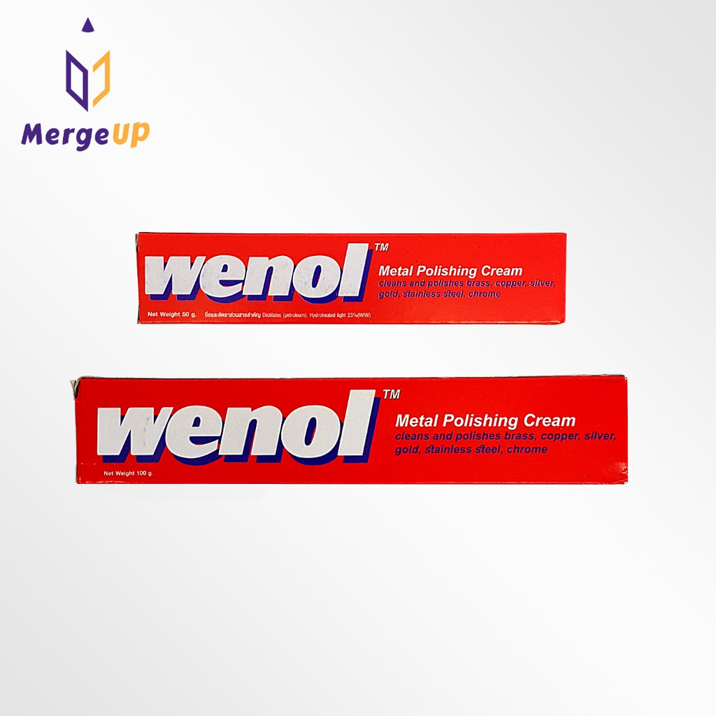 ครีมขัดโลหะ น้ำยาขัดเงา วีนอล Wenol 50g / 100g | Shopee Thailand