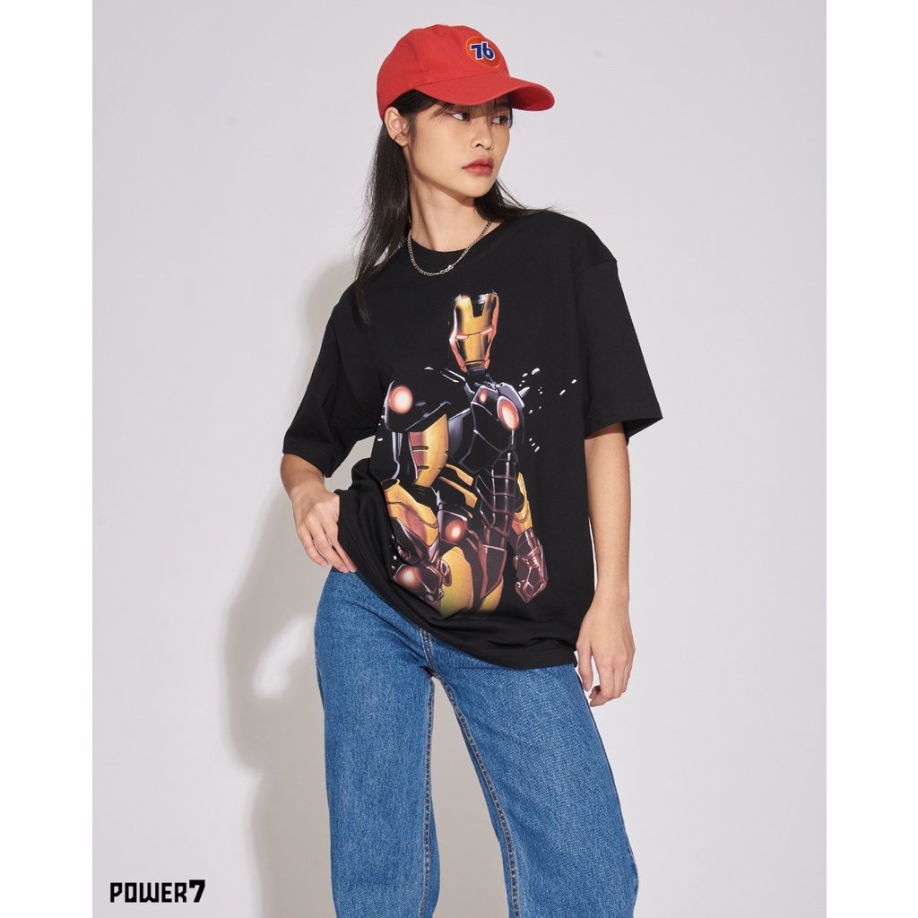 Power7Shop เสื้อยืดการ์ตูน มาร์เวล Iron Man ลิขสิทธ์แท้ MARVEL COMICS T ...