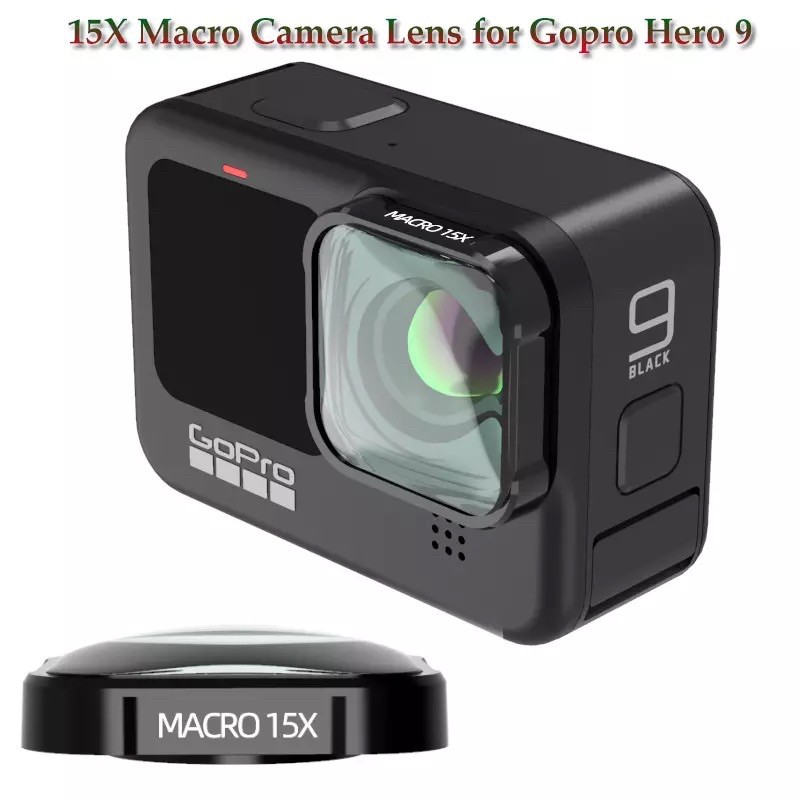 4K HD 15X Macro Lens for Gopro Hero 12 11 10 9 black Action Camera ...