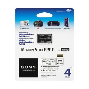 Sony memory stick pro duo 4GB. | Shopee Thailand