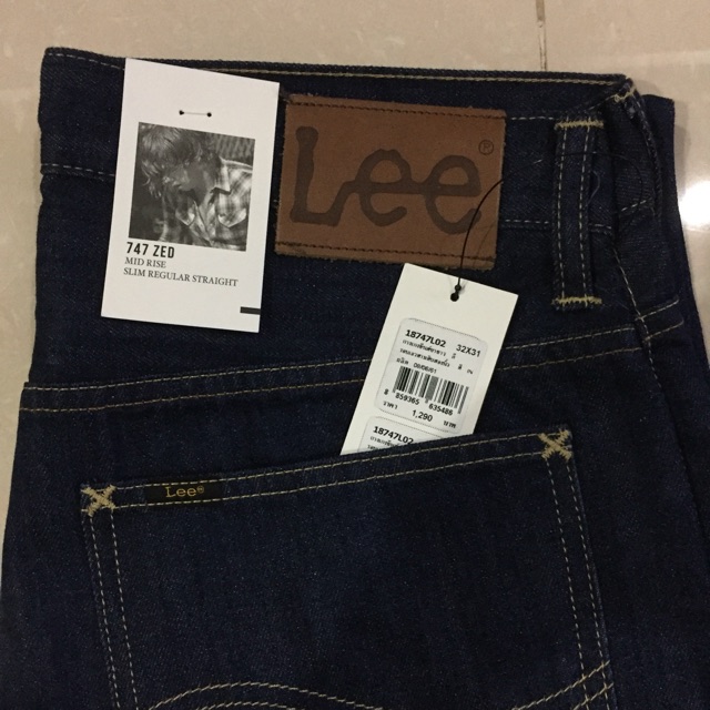 กางเกงยีนส์ Lee 747 ZED ขากระบอกเล็ก | Shopee Thailand