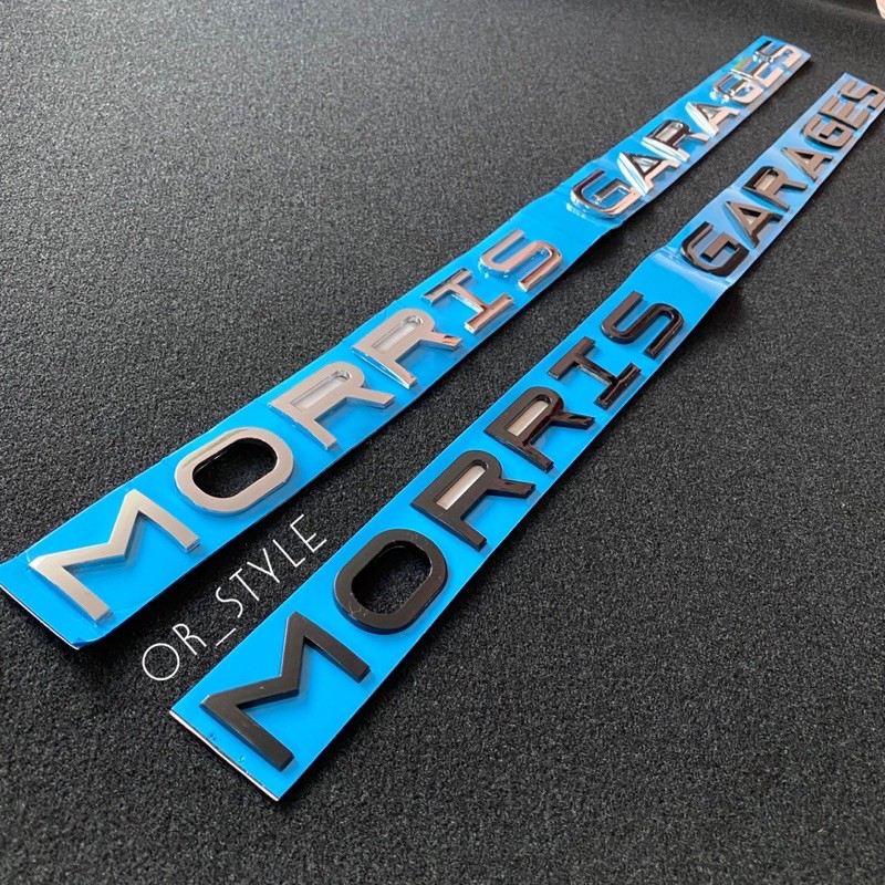โลโก้ MORRIS GARAGES ตัวนูน ติดฝากระโปรง ขนาด 79x3.5cm | Shopee Thailand