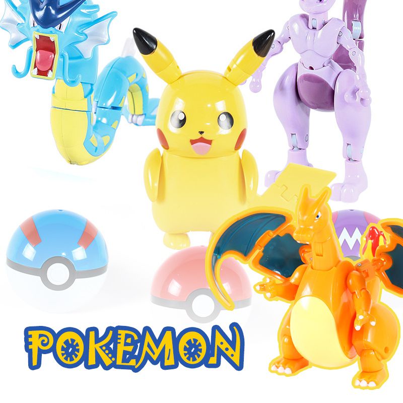 ลูกบอลสะสม Pokemon Deformed Egg Pikachu Venusaur Blastoise หุ่นยนต์ของ ...