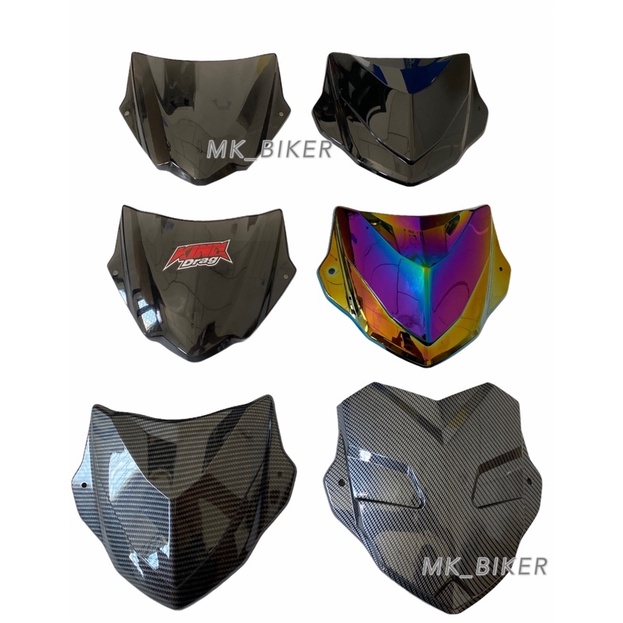 Yamaha Y16ZR Visor / หน้าจอกระจกหน้ารถ Exciter155 SMOKE CARBON BLACK ...