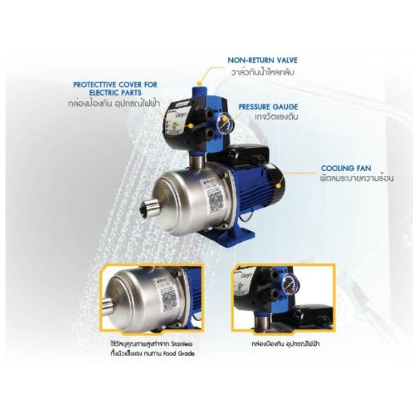 ปั๊มน้ำ LOWARA GENYO SERIES PUMP (LOWARA PF12) 350 W -750 W | Shopee ...