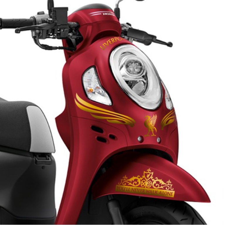 สติ๊กเกอร์ LIVERPOOL สำหรับ HONDA SCOOPY (รถสีอื่น รุ่นอื่นกรุณาสอบถาม ...