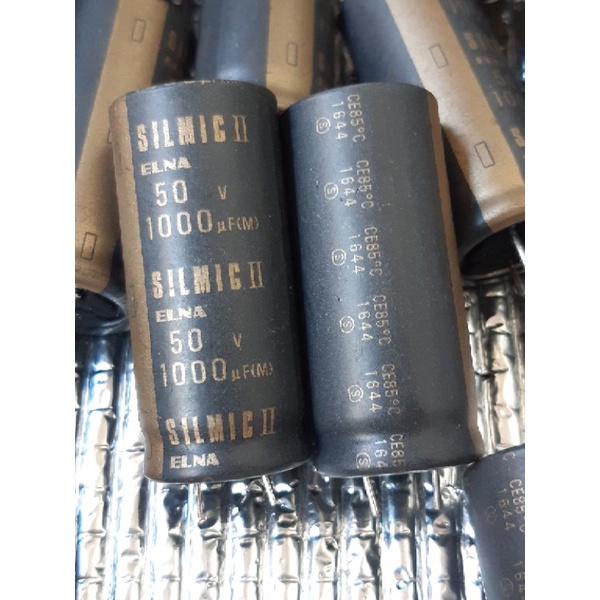 Elna SILMIC II 1000uf 50v (ตัดขา) capacitor ตัวเก็บประจุ คาปาซิเตอร์ ...