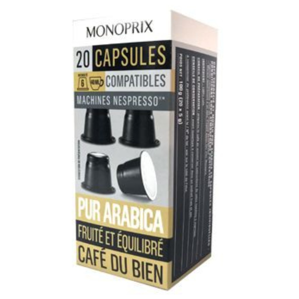 Monoprix Pur Arabica espresso coffee capsule for Nespresso | Shopee ...
