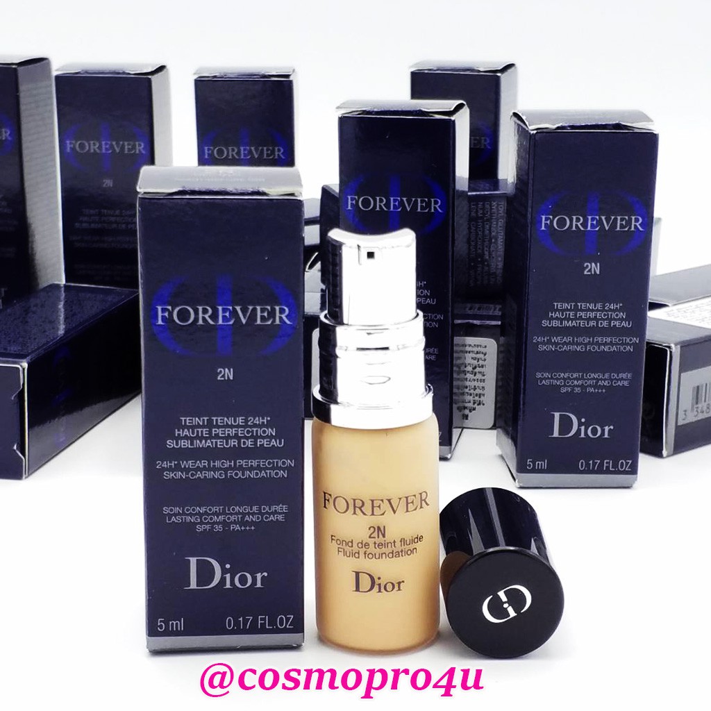 (เลือกเบอร์) #1N #2N รองพื้น ดิออร์ DIOR Forever 24h Wear HIGH ...