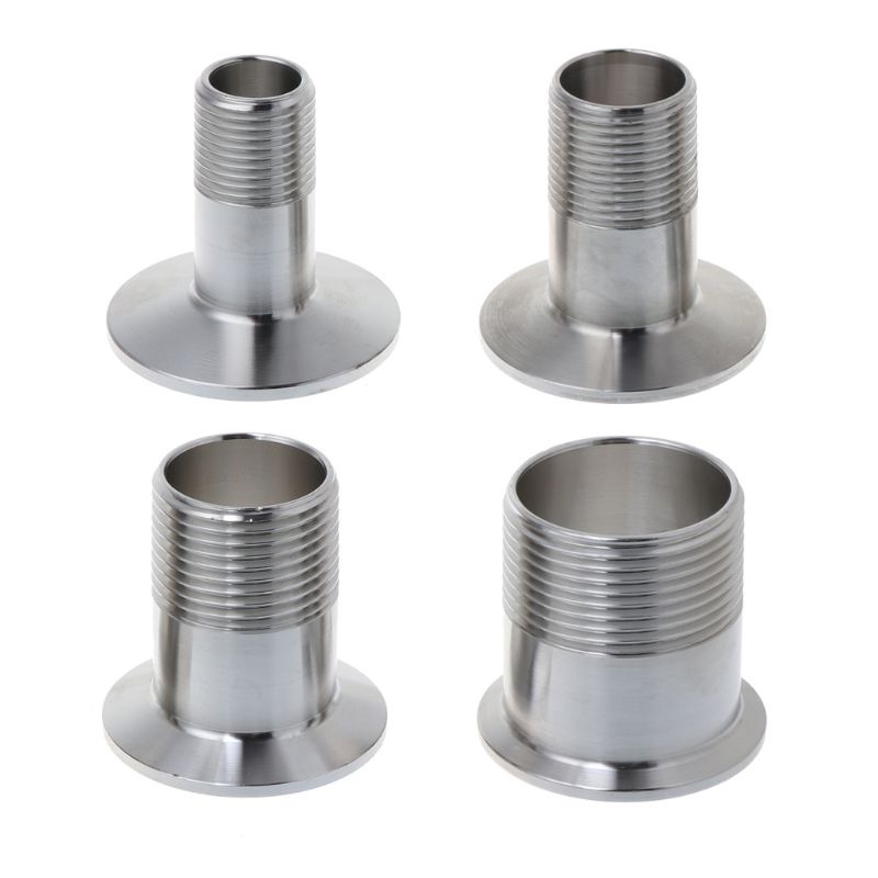 PCF* Stainless Steel Sanitary Male Threaded Ferrule Pipe Fitting Tri ...