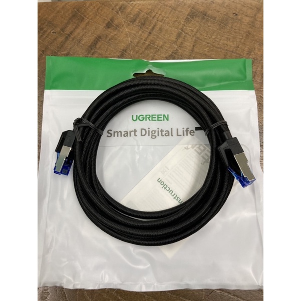 80432 UTP Cable Cat8 Shielded Round Braided Cable 3m. Ugreen | Shopee ...