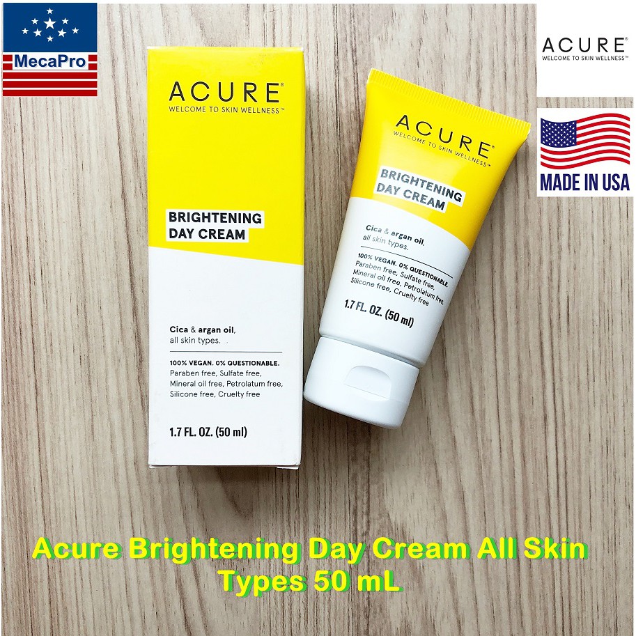 Acure® Brightening Day Cream All Skin Types 50 mL เดย์ครีม ลดความหมอง ...