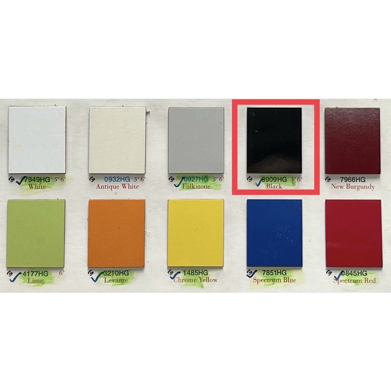แผ่นลามิเนต Formica PP 0909 HG Black ขนาด 120 x 240 ซม. หนา 0.8 มม. ...
