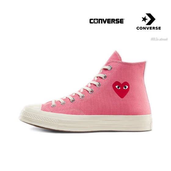 CDG PLAY x Converse Chuck Taylor All Star 1970s High Rei Kawakubo Pink ...