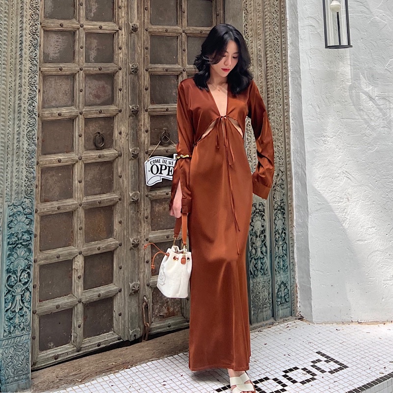Dressfriends.bybf | Calen long dress ที่สุดของเดรสยาว ใส่แล้วดูแพงมาก ...