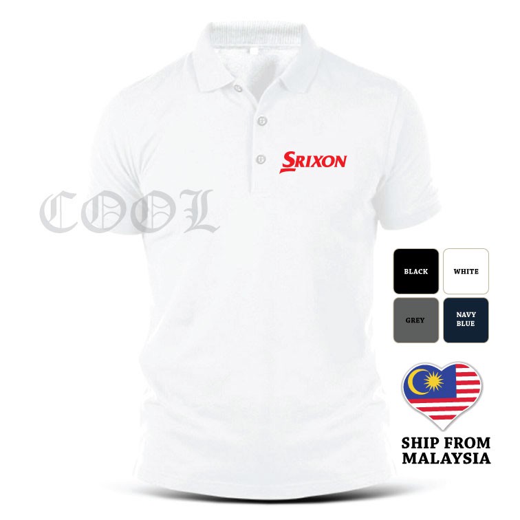 Srixon Golf Sporting Polo Tee เสื้อยืดโปโล ปักลายโลโก้ EMBROIDERY EDR ...