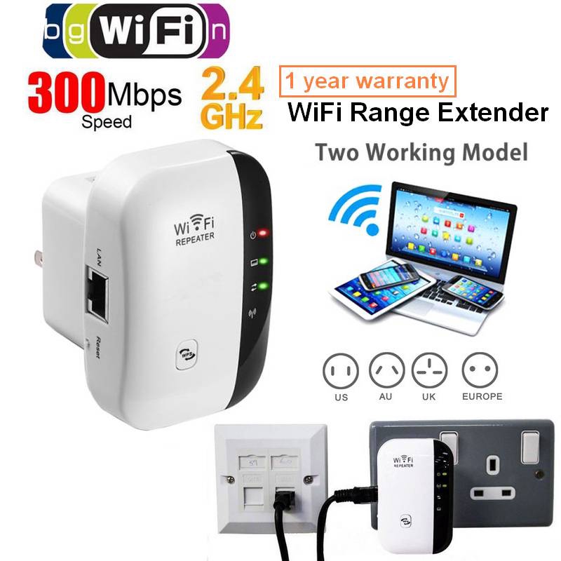 Wifi Range Extender Super Booster 300Mbps Wireless Wifi Repeater ...
