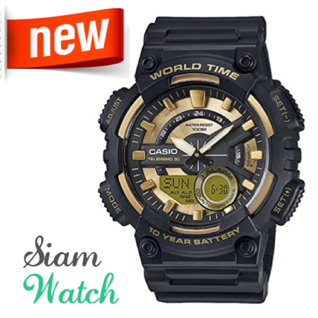 Casio แท้ 💯% AEQ-110W-9A นาฬิกาผู้ชาย | Shopee Thailand