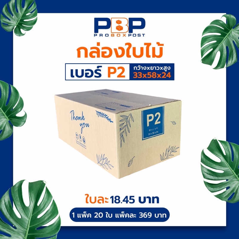 กล่องไปรษณีย์ไซส์ P2 (20ใบ) | Shopee Thailand