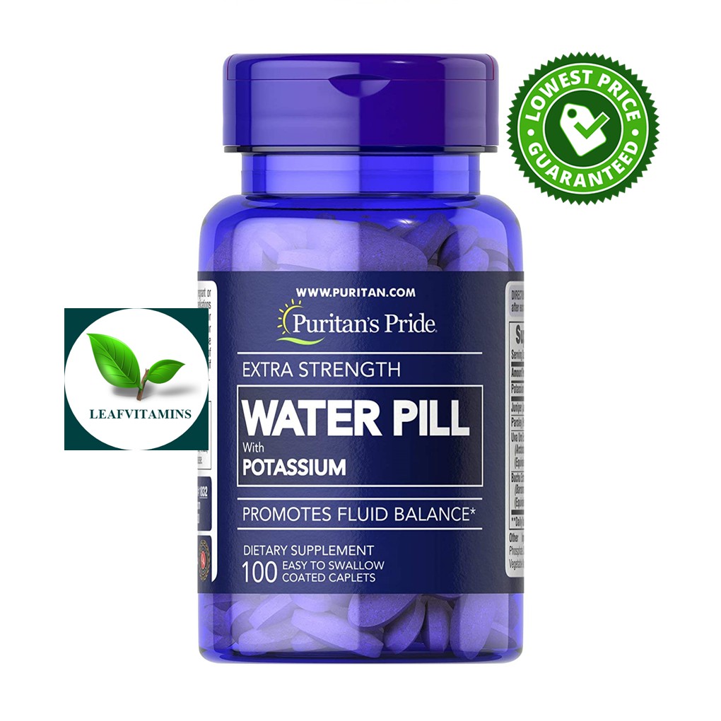 Puritan's Pride Extra Strength Water Pill / 100 Caplets | Shopee Thailand