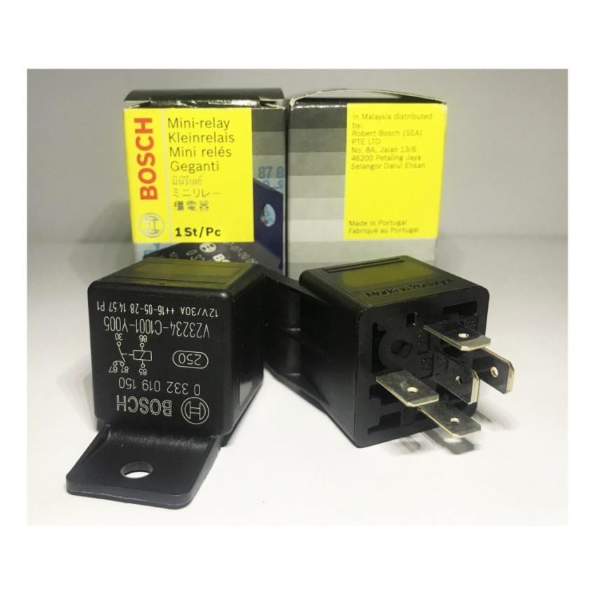 แพคคู่ BOSCH MINI RELAY 5 LEGS บ๊อช มินิ ลีเลย์ 5 ขา 2 ชิ้น Made in ...