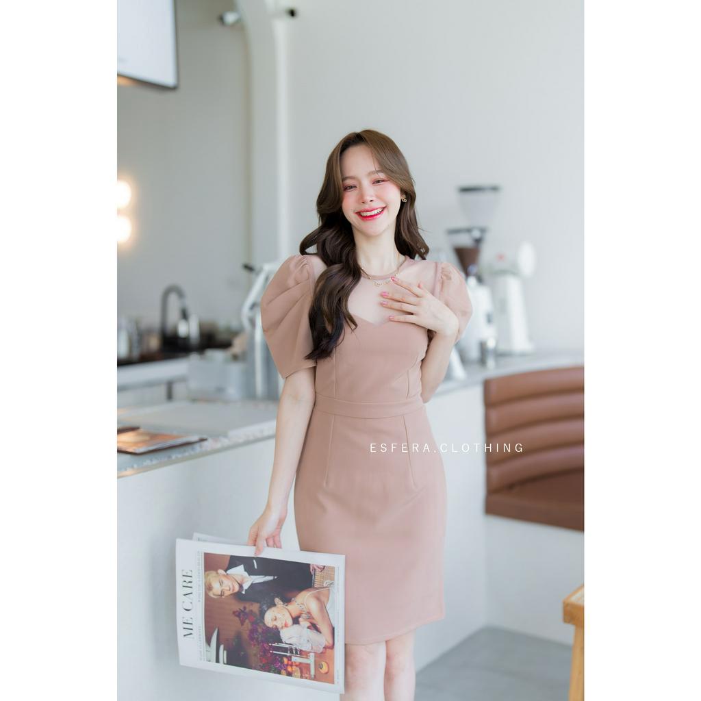 เดรสออกงาน ทำงาน DR051-1 Lady Party Dress | Shopee Thailand