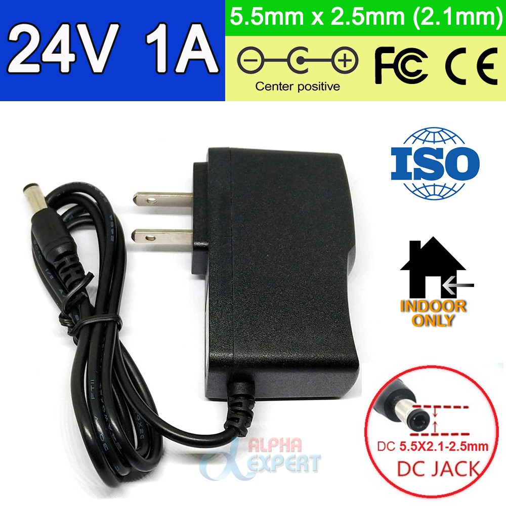 อะแดปเตอร์แปลงไฟ Adapter DC 24V 1A ( 1000mA ) High quality Switch power ...