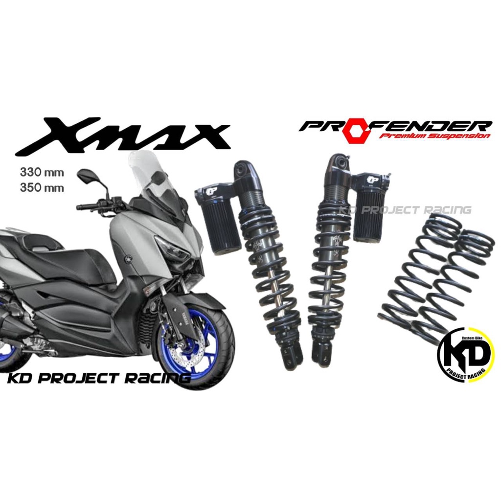 โช๊ค Profender รุ่น X series 350MM , 330MM YAMAHA XMAX 300 / 2017-24 ...