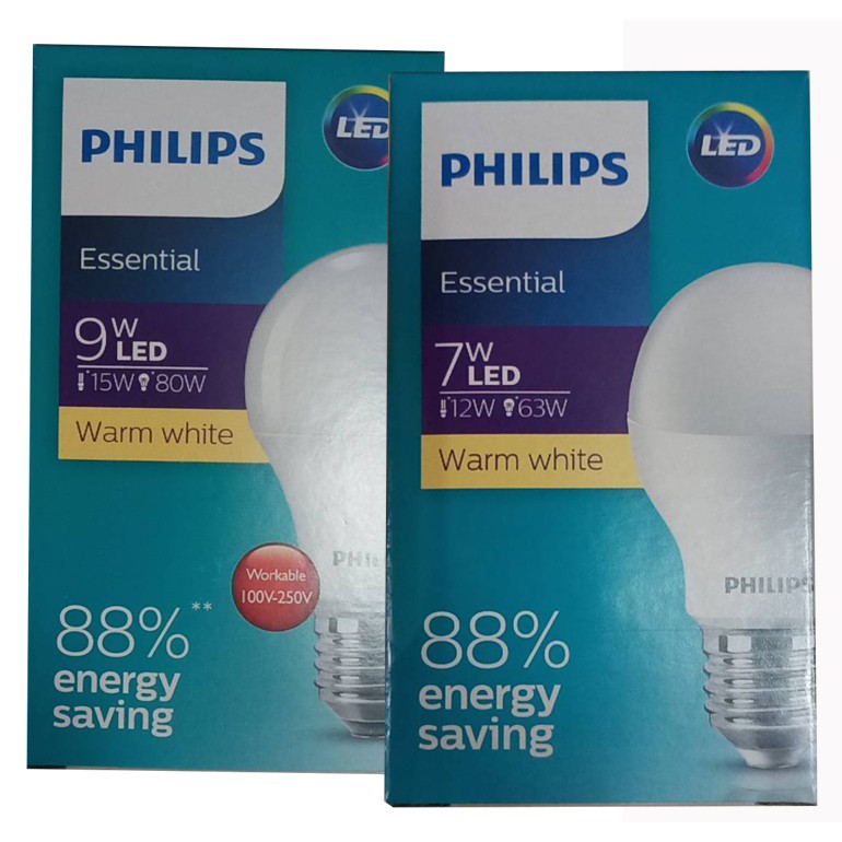 LED Bulb A60 7W 9W Philips หลอดไฟแอลอีดี 7วัตต์ 9วัตต์ | Shopee Thailand