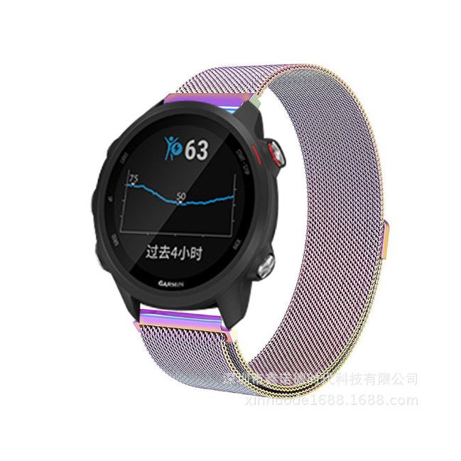 สายนาฬิกา Garmin Forerunner 245 สายสเตนเลสสตีล Milan Magnetic Strap ...