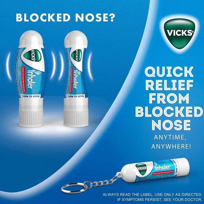USA import ยาดม วิคส์ วาเปอรับ Vicks Inhaler Nasal Vapor Breather Tubes ...