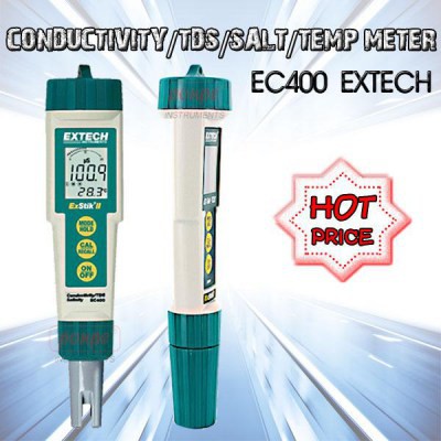 EC400 EXTECH เครื่องวัดค่าความนำไฟฟ้า/TDS/ความเค็ม/อุณหภูมิ WATERPROOF ...