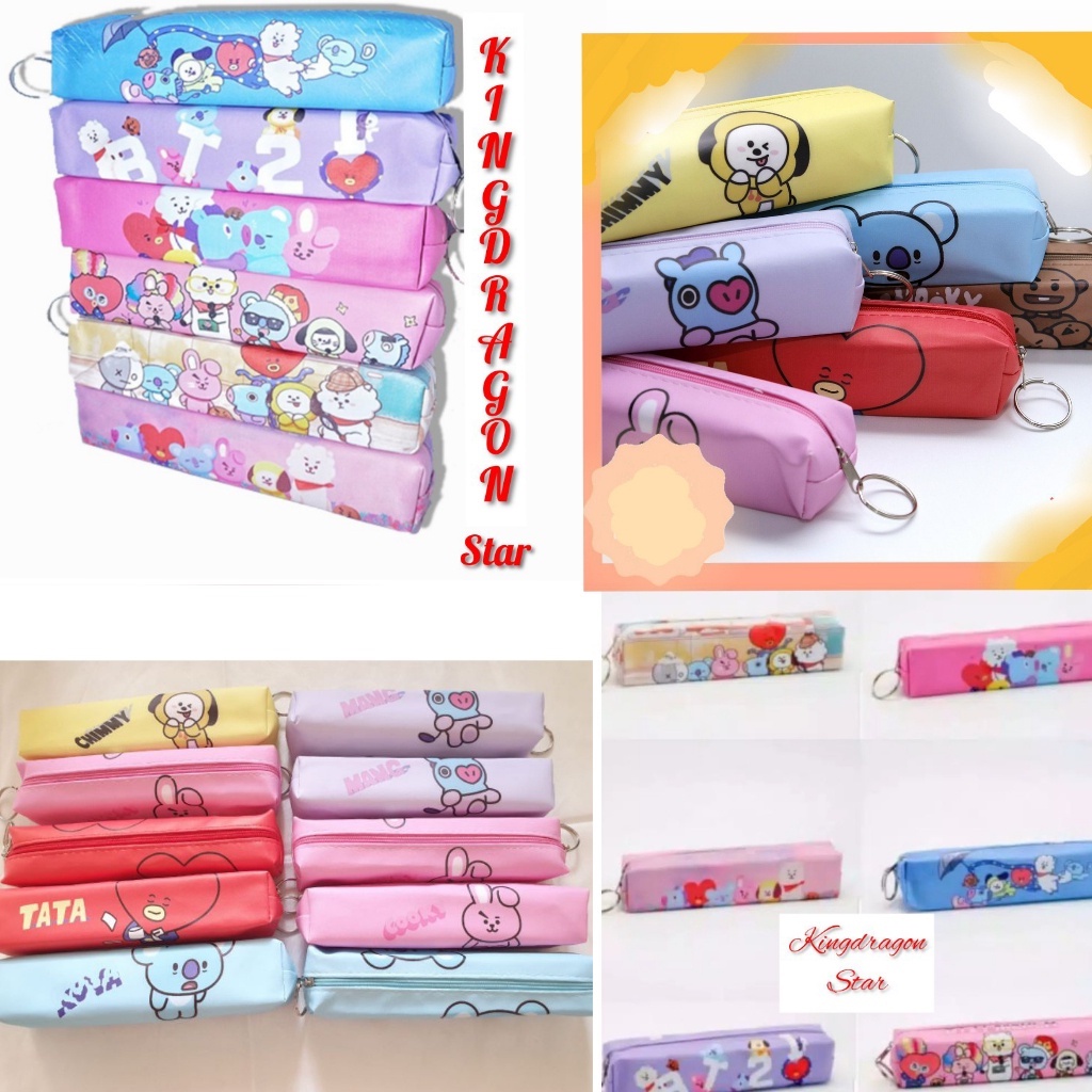 กระเป๋าดินสอ แบบหนัง ลาย BTS MOTIF Beam MODEL BTS KD136 | Shopee Thailand