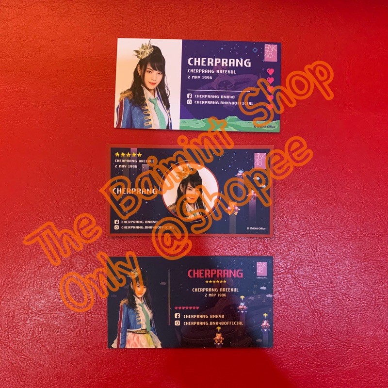 นามบัตร เฌอปราง Cherprang BNK48 BNK Festival V.1-3 | Shopee Thailand