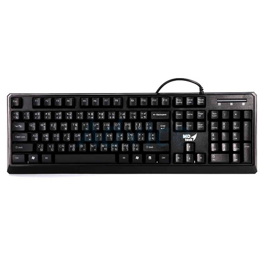 MD-TECH Keyboard USB KB-223 (Black) | Shopee Thailand