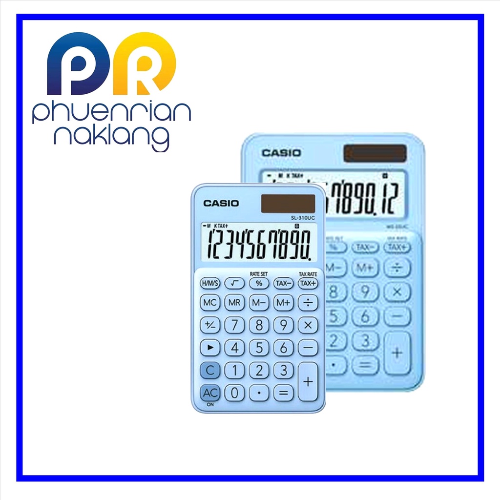(ใช้โค้ด INCML11 ลด 50% สูงสุด 100) เครื่องคิดเลขคาสิโอ รุ่น MS-20UC-PK+SL-310 | Shopee Thailand