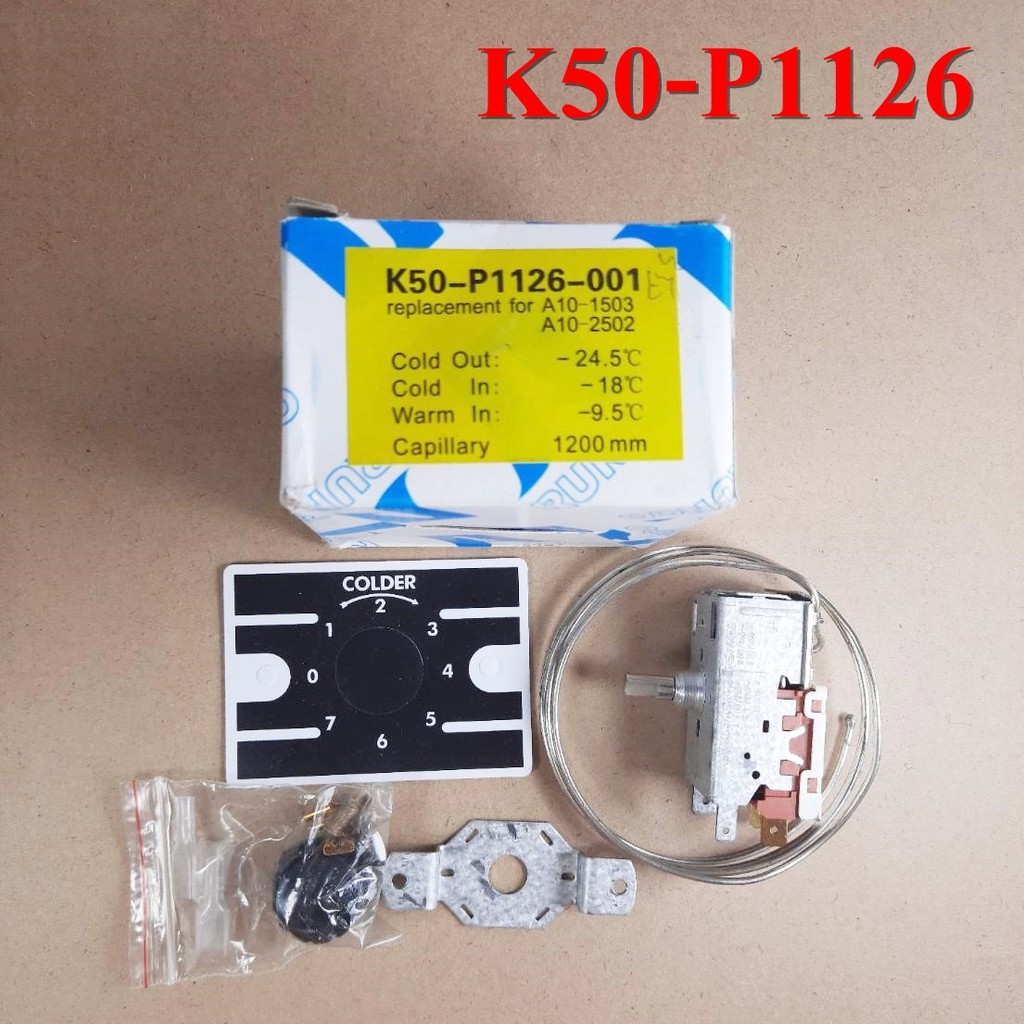 เทอร์โมสตัท ตู้เย็น ตู้แช่ ตู้กดน้ำ K60-P1013 K50-P1125 K50-P1126 K50 ...