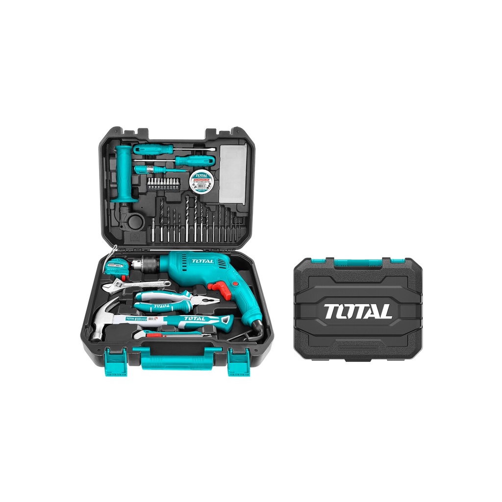 Total ชุดเครื่องมือช่าง พร้อมสว่านกระแทก 115 ชิ้นชุด รุ่น THKTHP1152 ...