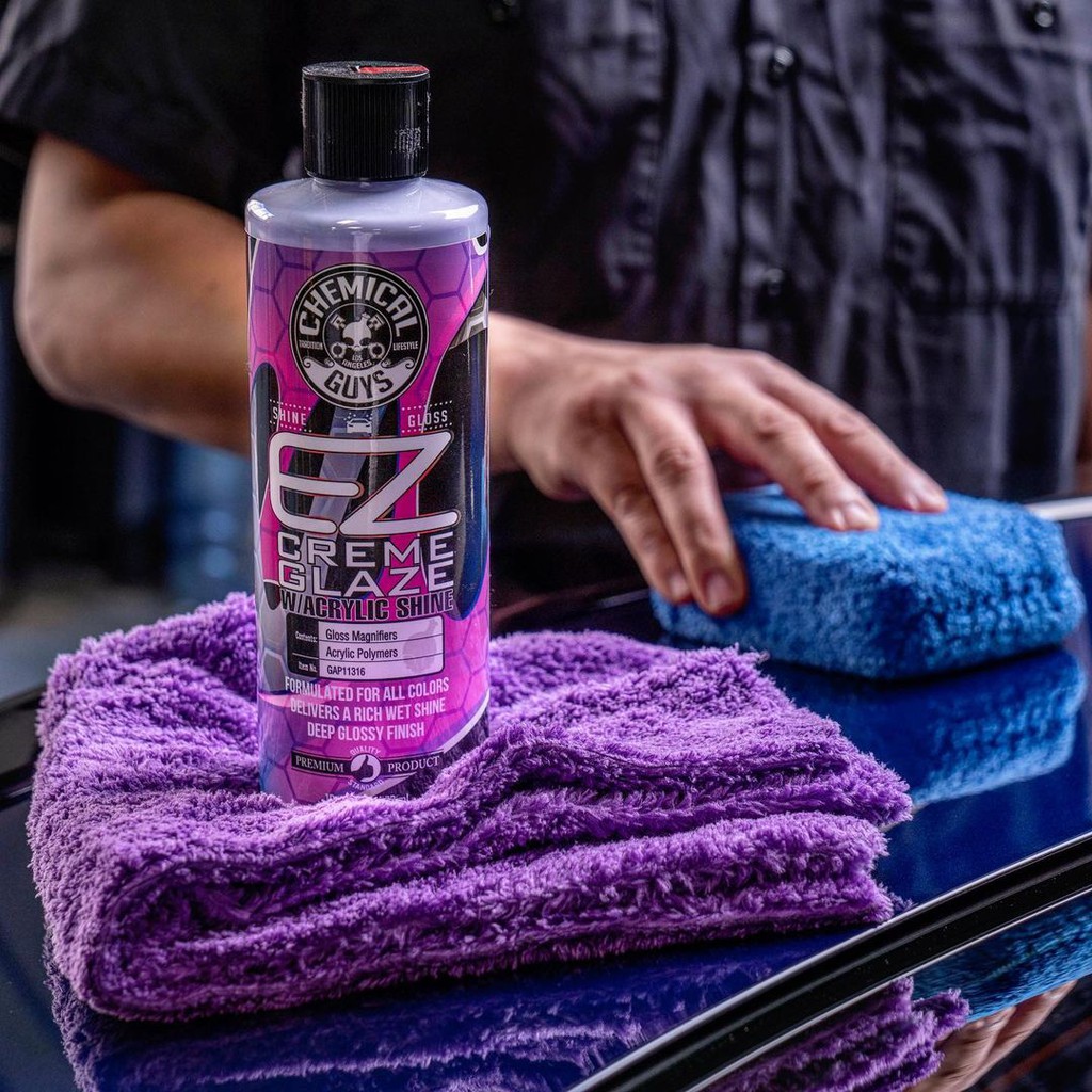 Chemical Guys Blue Microfiber Applicators (ขนาด XL) (แพค 2 ชิ้น ...