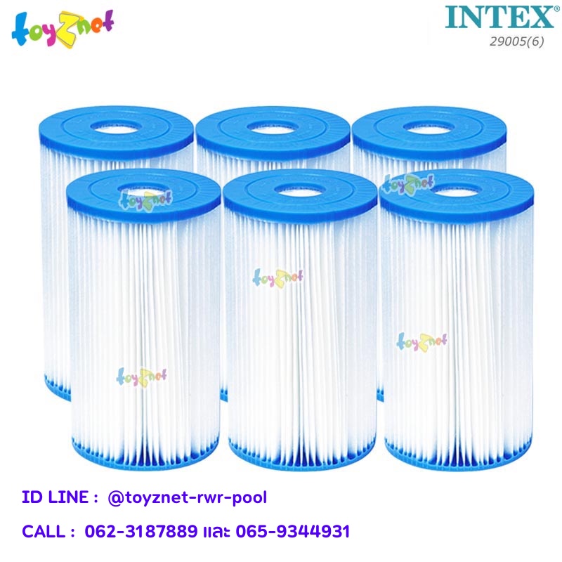 Intex ไส้กรองขนาดใหญ่ (B) แพ็ค 6 ชิ้น รุ่น 29005 | Shopee Thailand