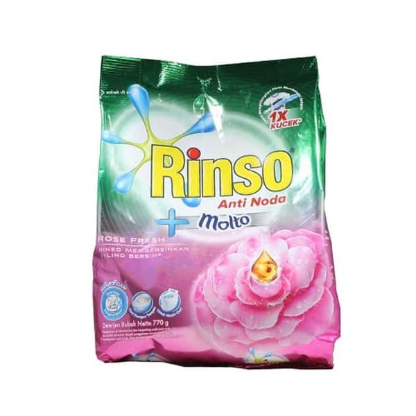 Rinso แป้งฝุ่น 770 กรัมป้องกันคราบตะกรัน | Shopee Thailand