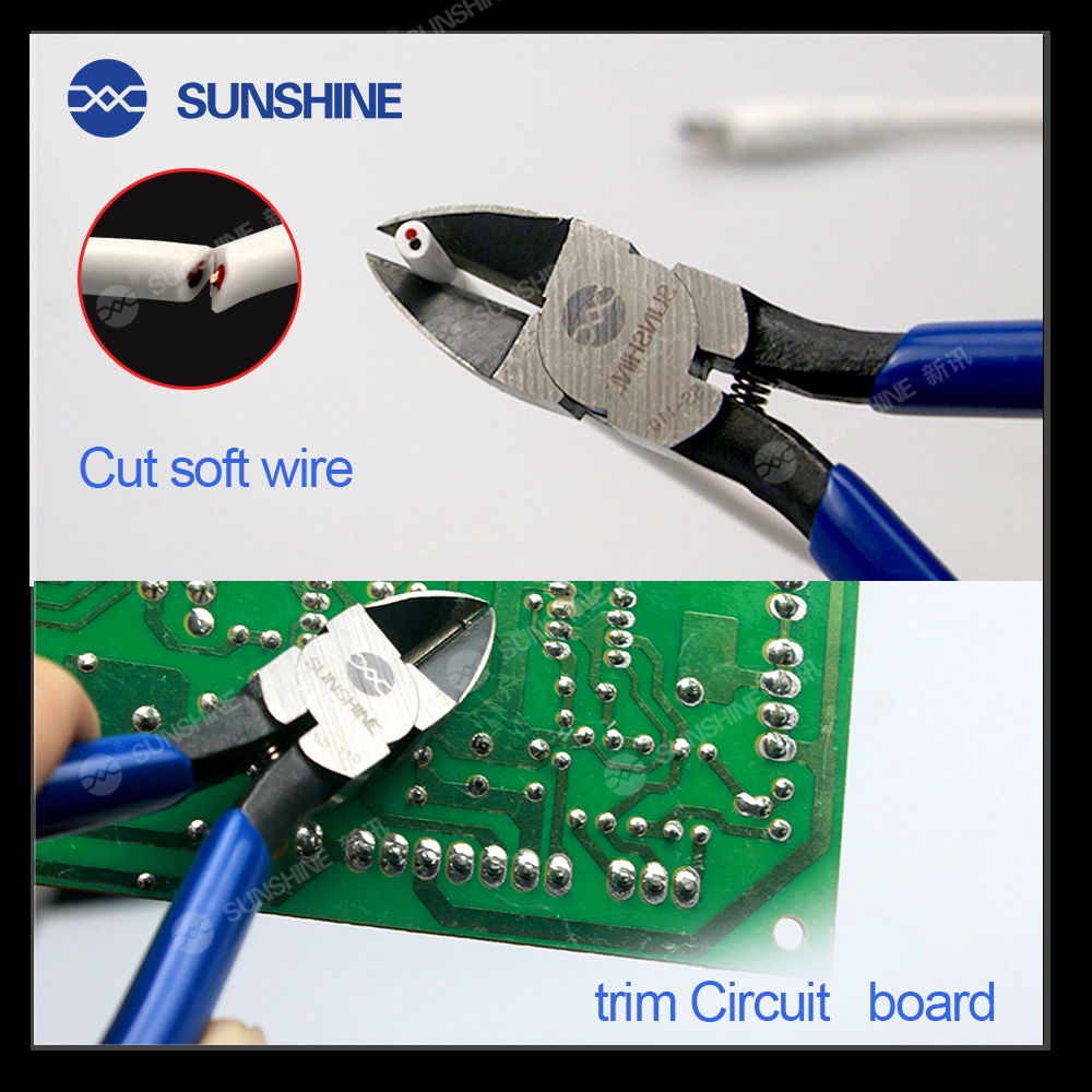 คีมปากเฉียง 5นิ้ว CUTTING PLIER SUNSHINE SS-110 Diagonal Pliers ...
