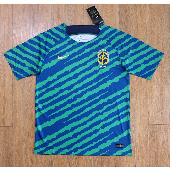!!!เสื้อบอล AAA เสื้อซ้อม ทีมชาติ บราซิล Brasil Brazil Training kit ...