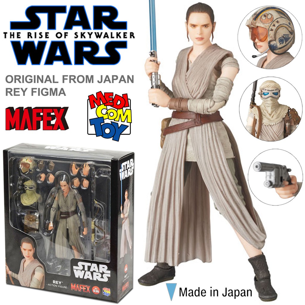 Figma งานแท้ ฟิกม่า Medicom Toy Star Wars The Force Awakens สตาร์ วอร์ส เอพพิโซด 7 Rey Skywalker ...